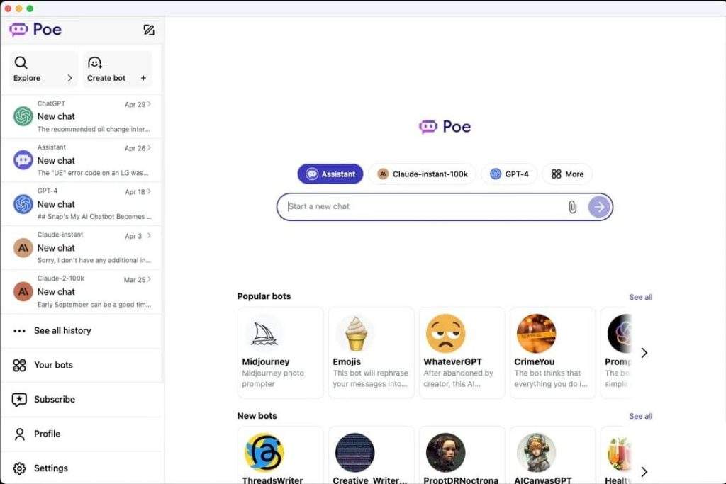 Actualizado con Poe AI Platform, aplicación para Mac y más - Tecno Salud